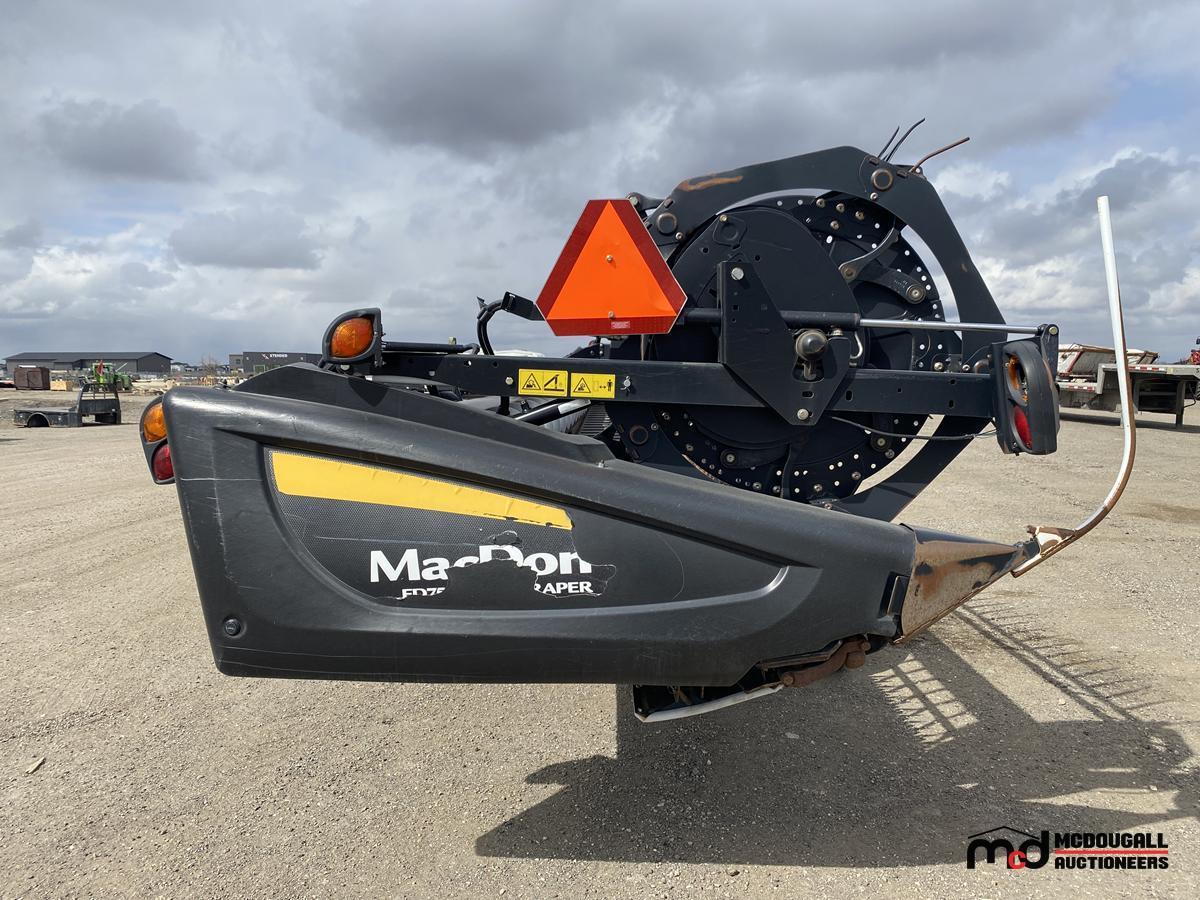 2017 MacDon FD75 40' Flex Draper Header w/ Transporter
