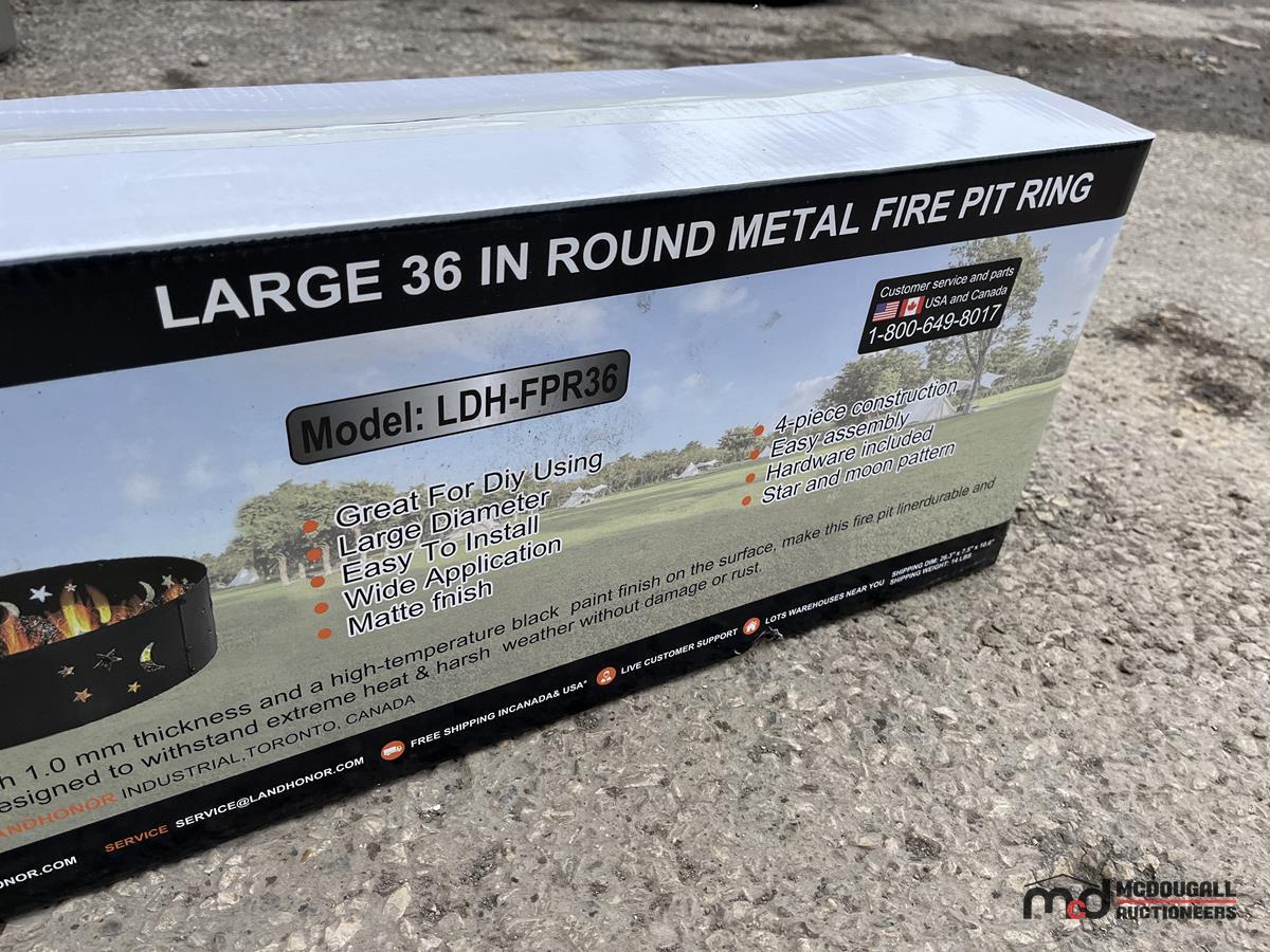 LandHonor LDH-PR36 36'' Round Metal Fire Pit Ring
