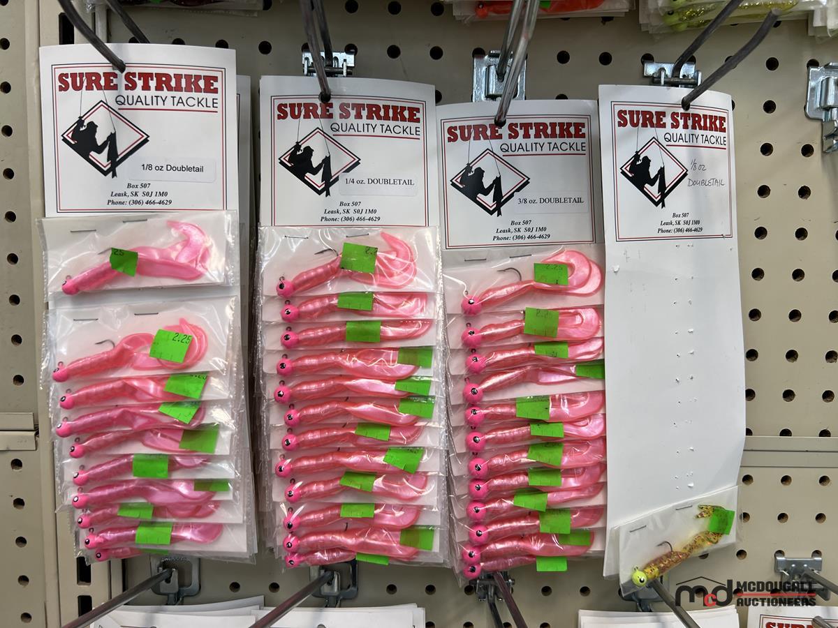Assortment of Lucky Strike Fishing Products, (2) Fish Nets, Rubber ...
