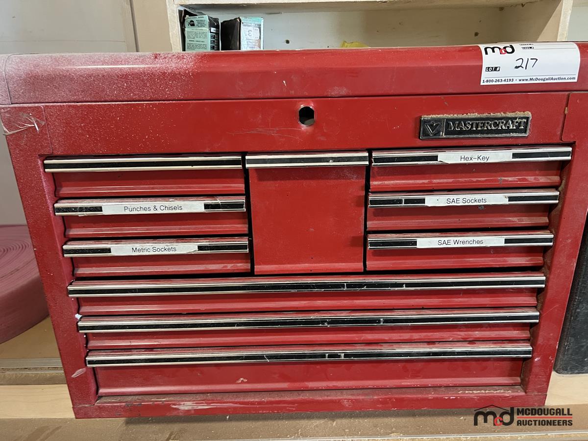 MasterCraft Toolbox w/ Contents, Tool Chest & Assorted Hand Tools