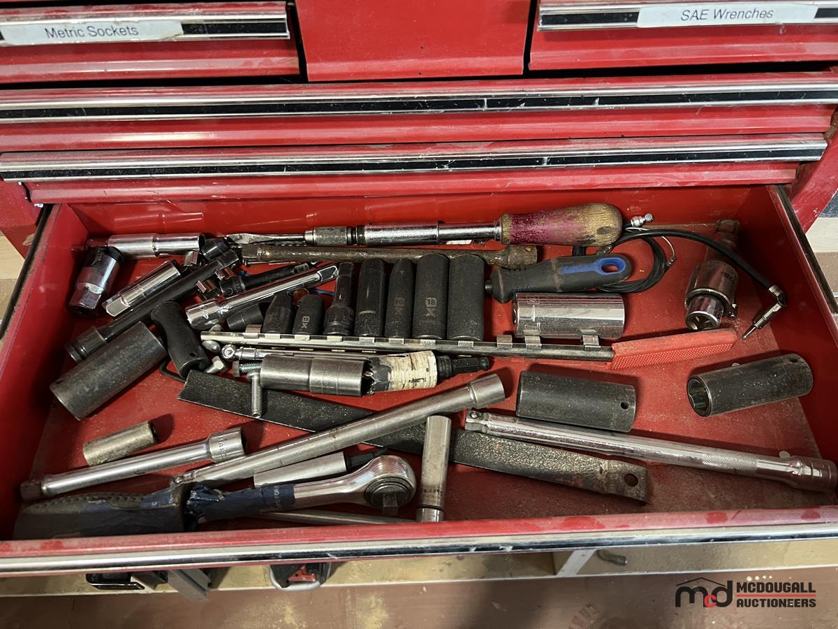MasterCraft Toolbox w/ Contents, Tool Chest & Assorted Hand Tools