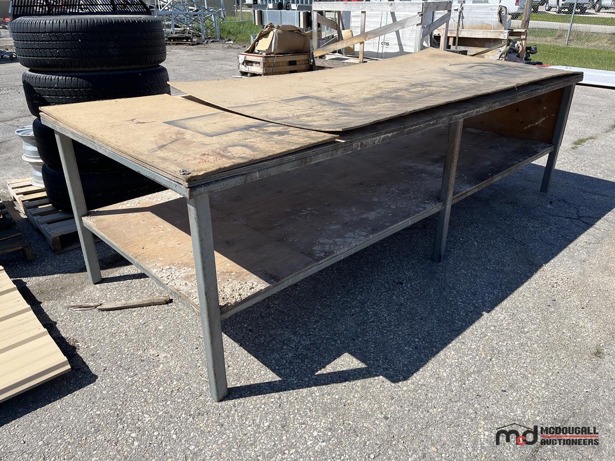 10' x 4' Steel Table