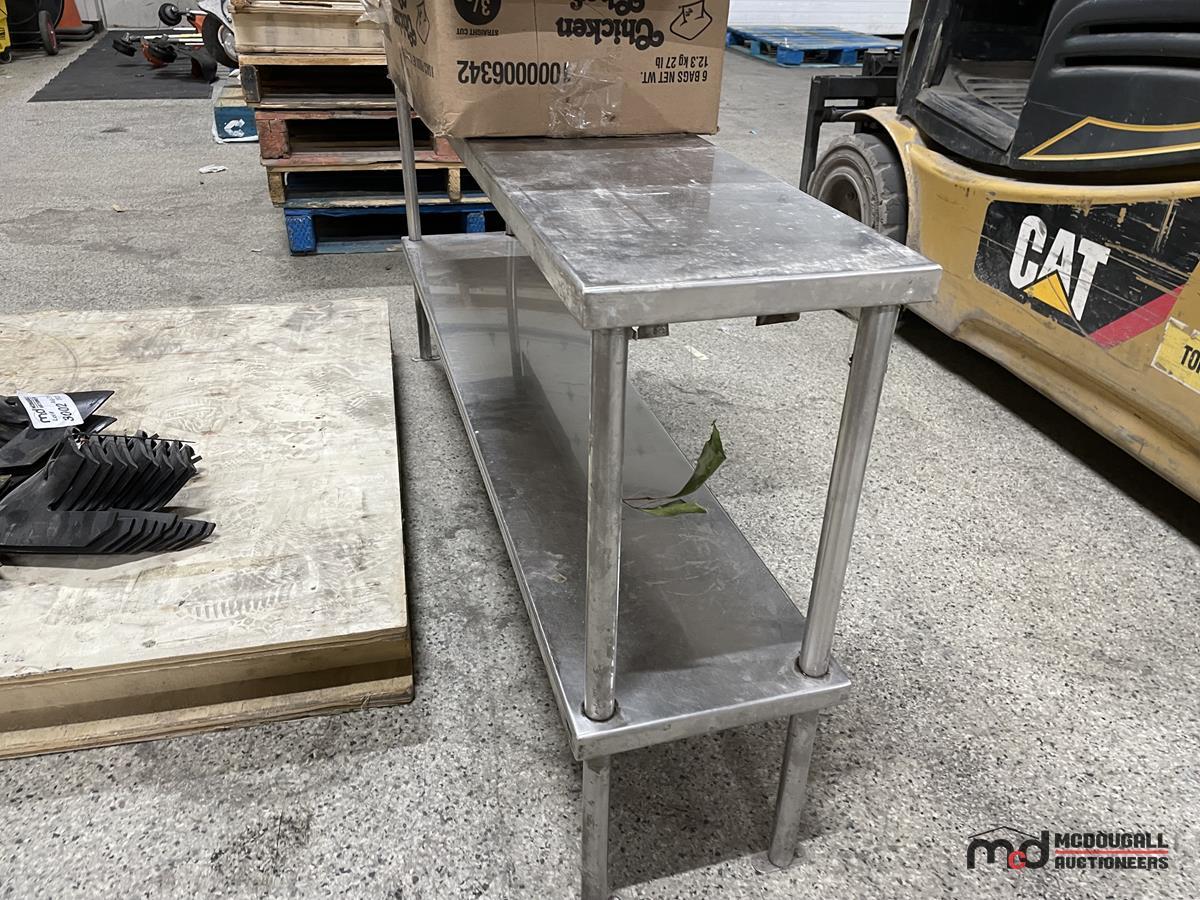 2-Tier Stainless Steel Shelf and Security Cameras