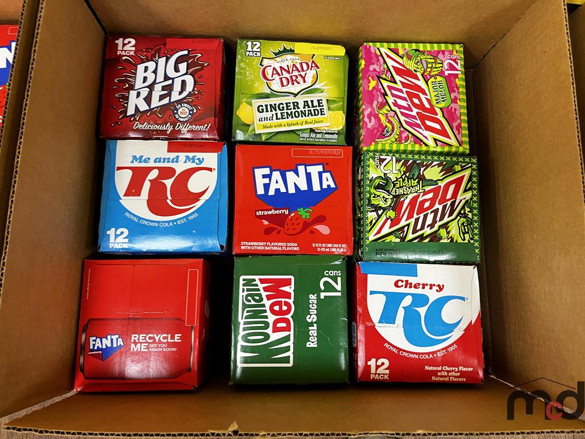 (9) Cases of Assorted Pop