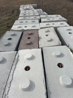(5) Concrete Blocks (30"x30"x5') (Approx. 3,500 lbs)