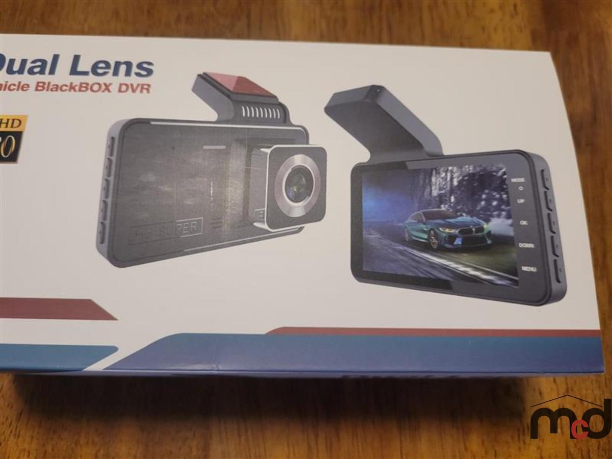 Dual Lens Vehicle Black Box/DVR. w/ Rear Camera