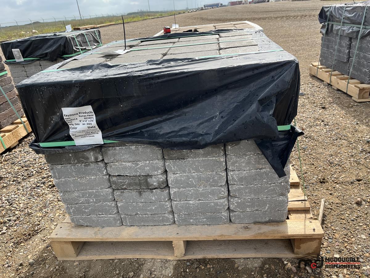 Keystone Products Roman Paver 8" x 12" x 2 3/8" Slate Colored Patio ...