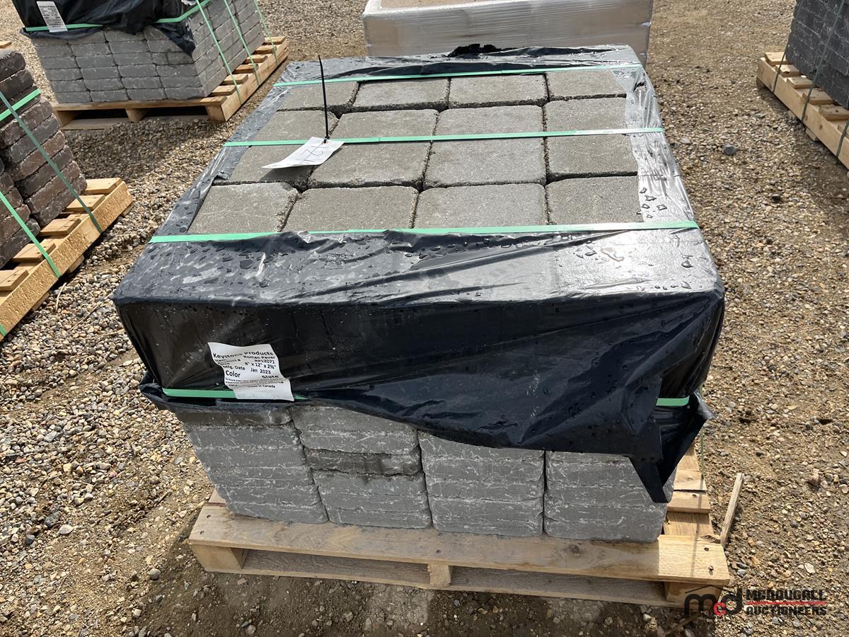 Keystone Products Roman Paver 8" x 12" x 2 3/8" Slate Colored Patio ...