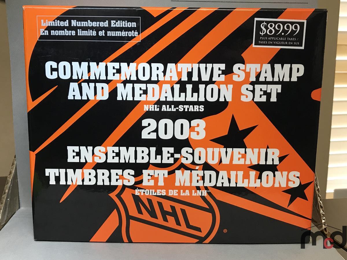 2003 Canada Post Commemorative Stamps - Game Puck & Medallion Set