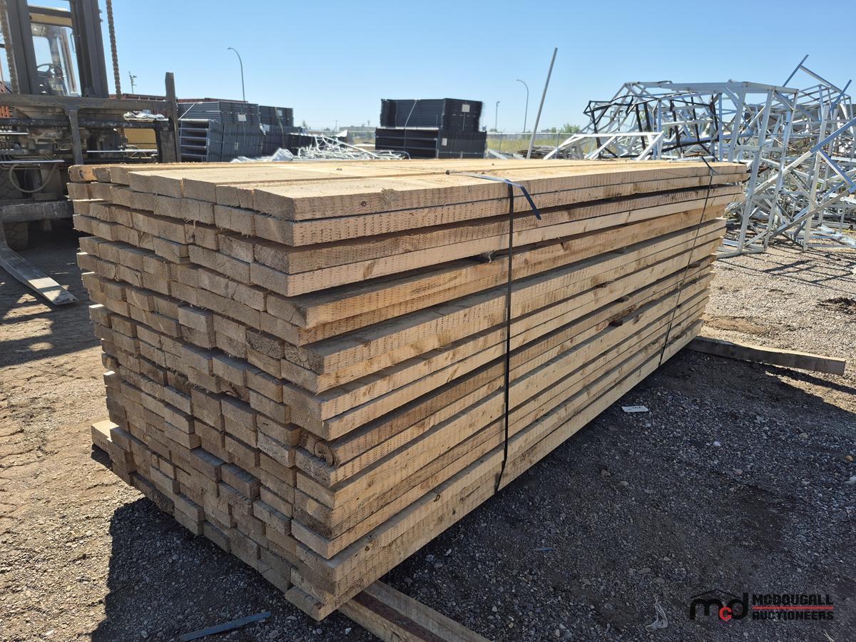 Approx. (160) Pieces of Untreated Spruce Rough Cut Lumber 2x6x12