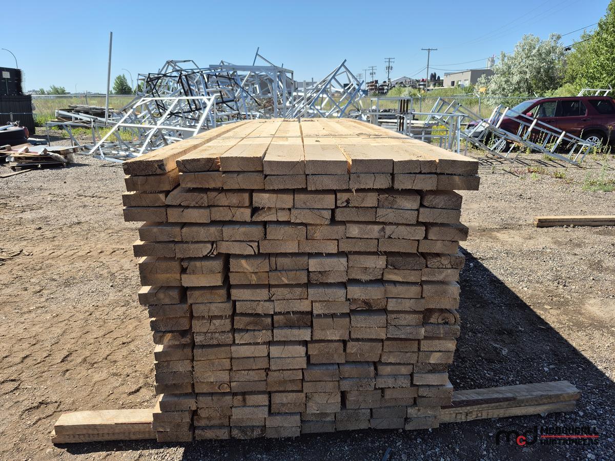 Approx. (160) Pieces of Untreated Spruce Rough Cut Lumber 2x6x12