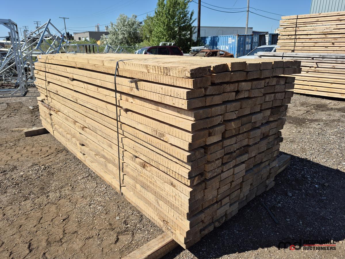 Approx. (160) Pieces of Untreated Spruce Rough Cut Lumber 2x6x12