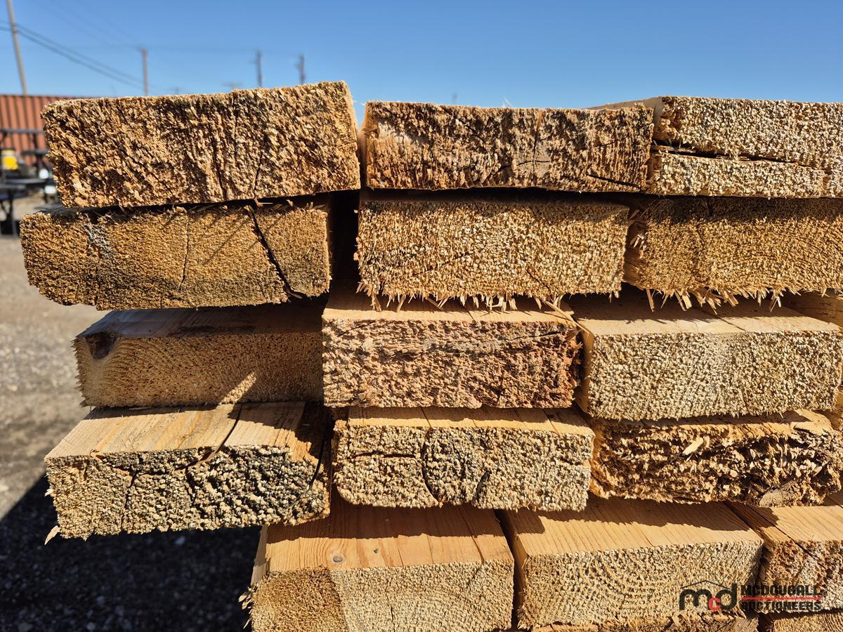 Approx. (160) Pieces of Untreated Spruce Rough Cut Lumber 2x6x12