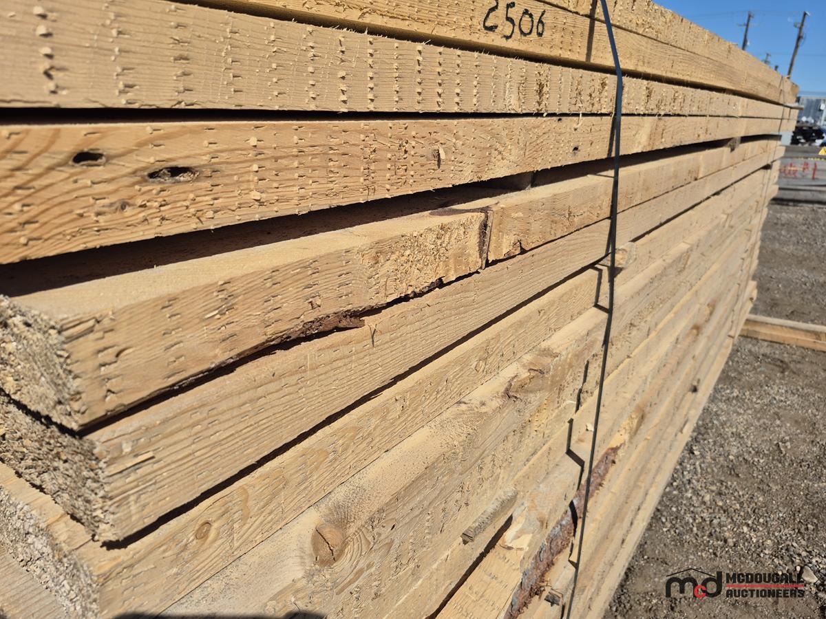 Approx. (160) Pieces of Untreated Spruce Rough Cut Lumber 2x6x12