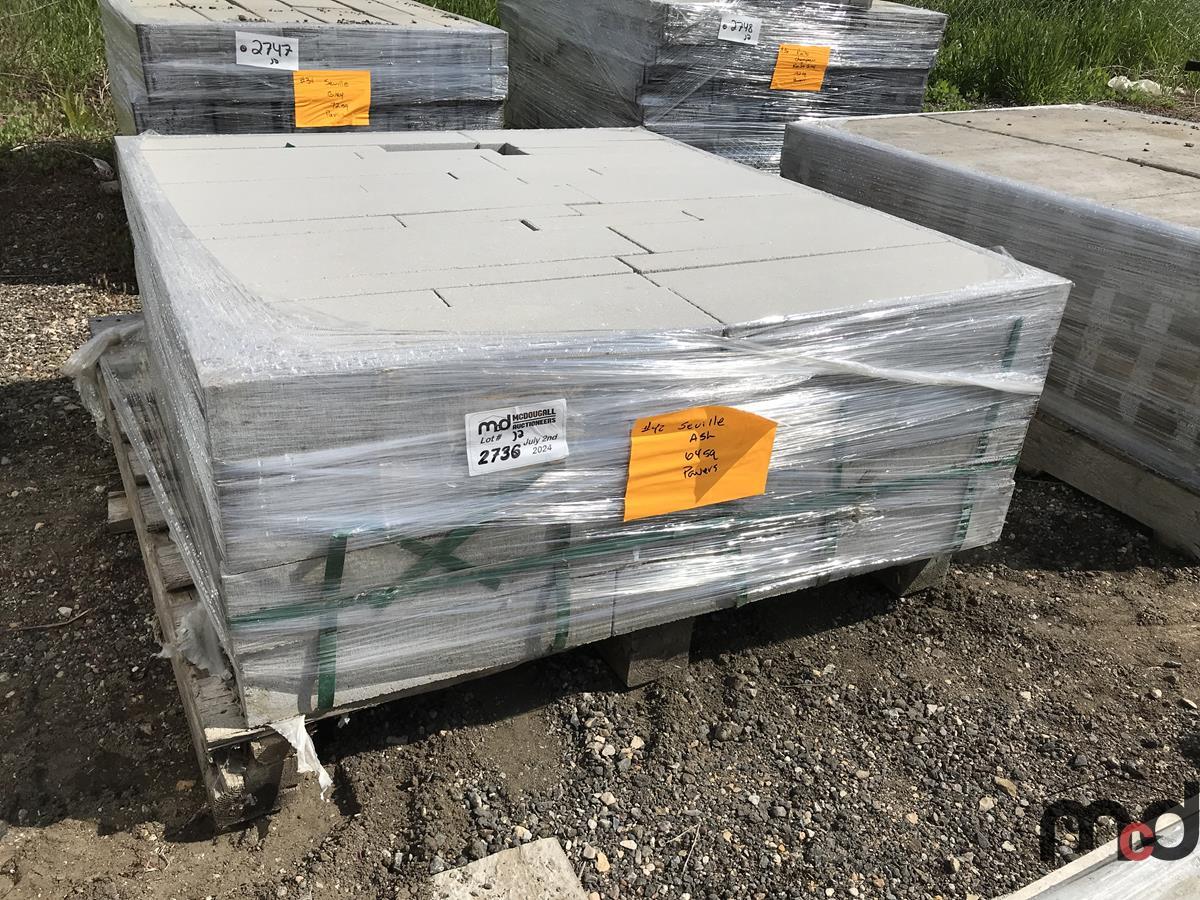 Pallet of Seville Ash Paver Bricks