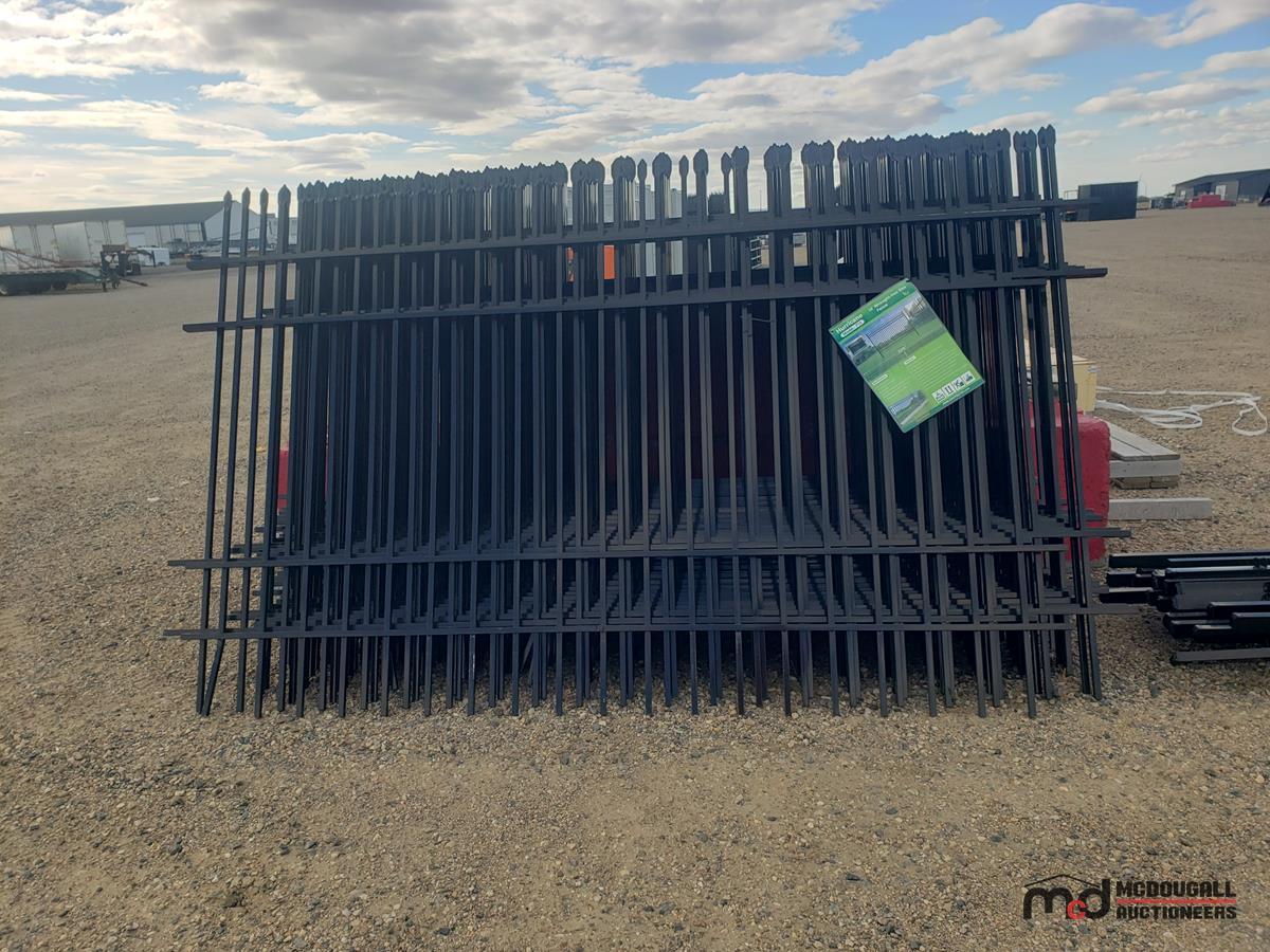 (22) F10 Hurricane 10' Wrought Iron Site Fence Panels