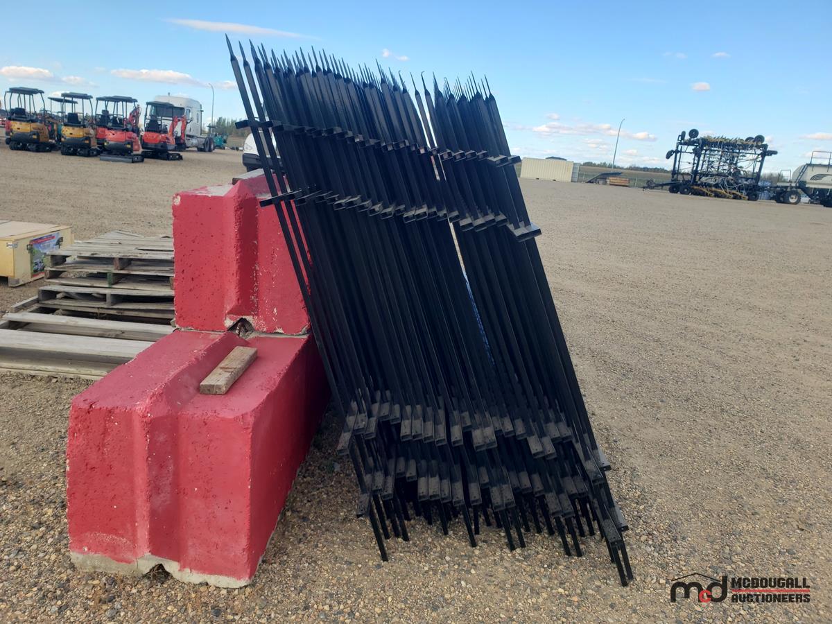 (22) F10 Hurricane 10' Wrought Iron Site Fence Panels