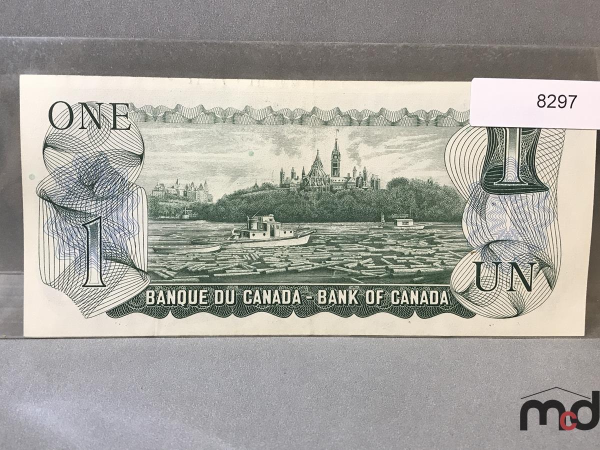 1973 Bank of Canada Uncirculated $1 " * " Replacement Bank Note