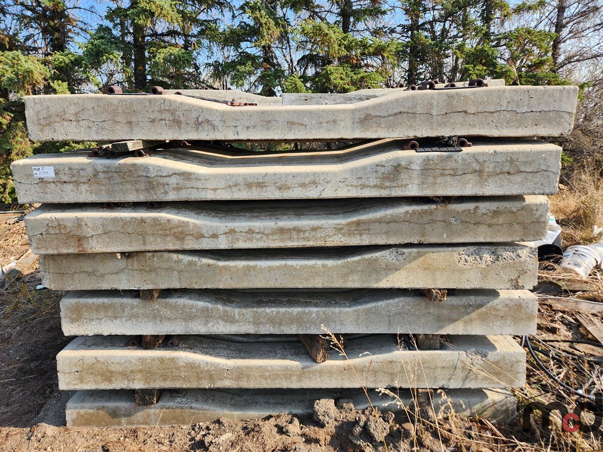 (57) 8" X 10" X 8' Concrete Railroad Ties