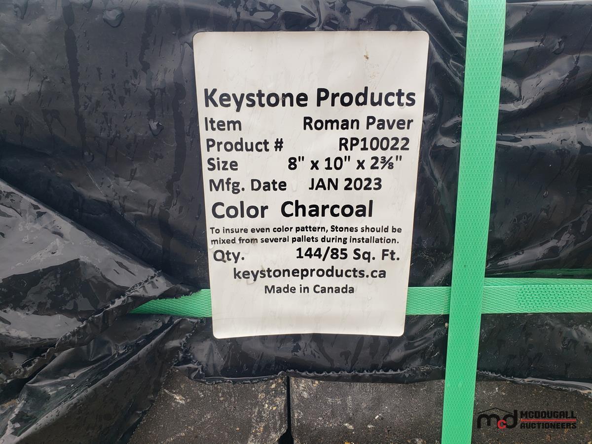 Keystone Products Roman Paver (8" x 10" x 2 3/8") Charcoal Colored ...