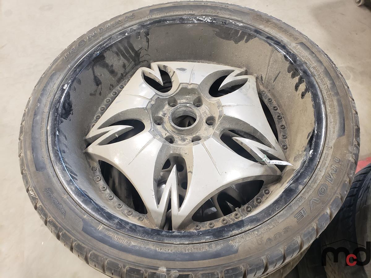 (3) 305/35R24 Tires on Rims