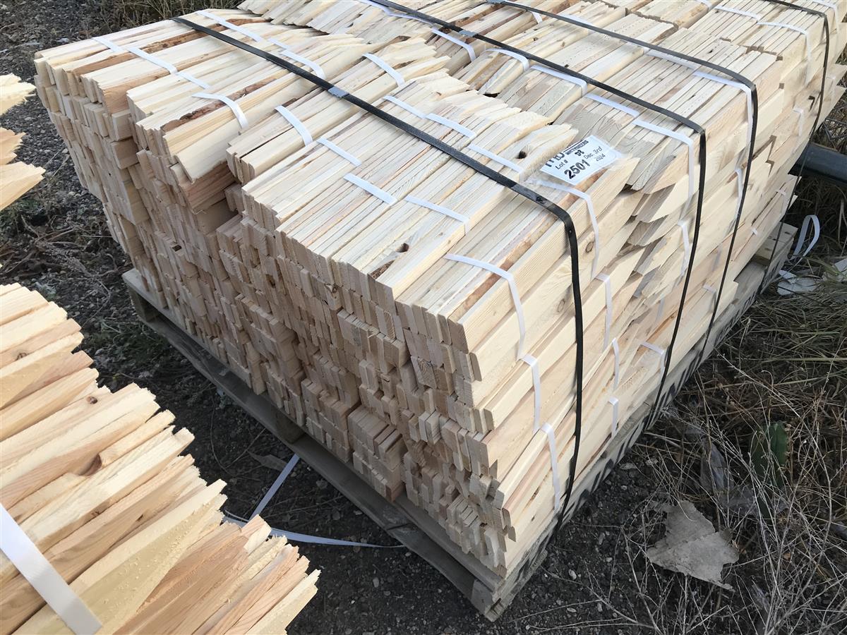 Pallet of 12" Wooden Stakes