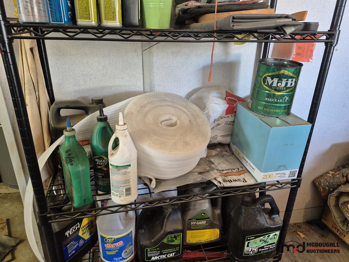 Shop-Vac & Shelf of Misc. Product