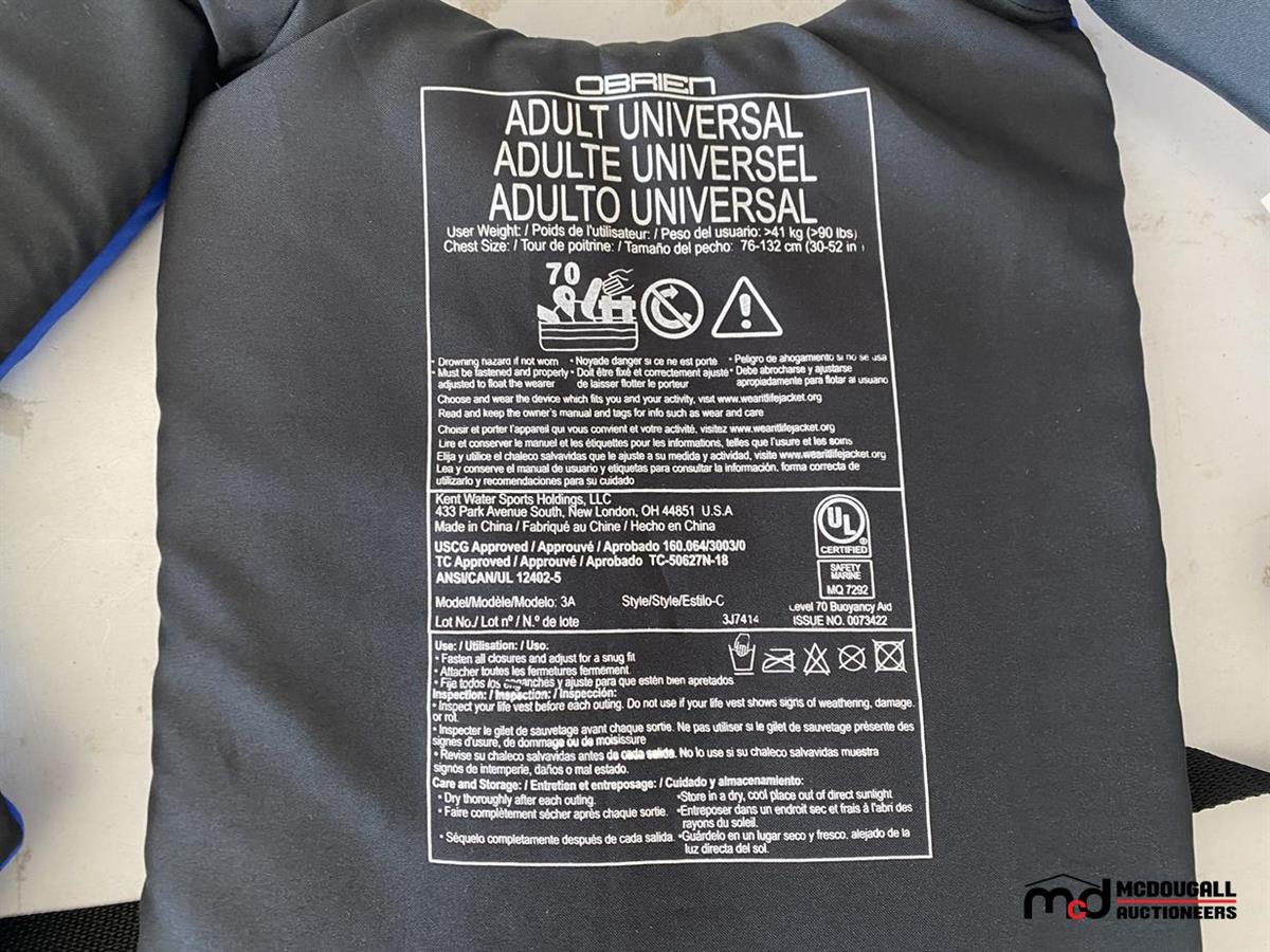 (4) Adult Universal Life Jackets