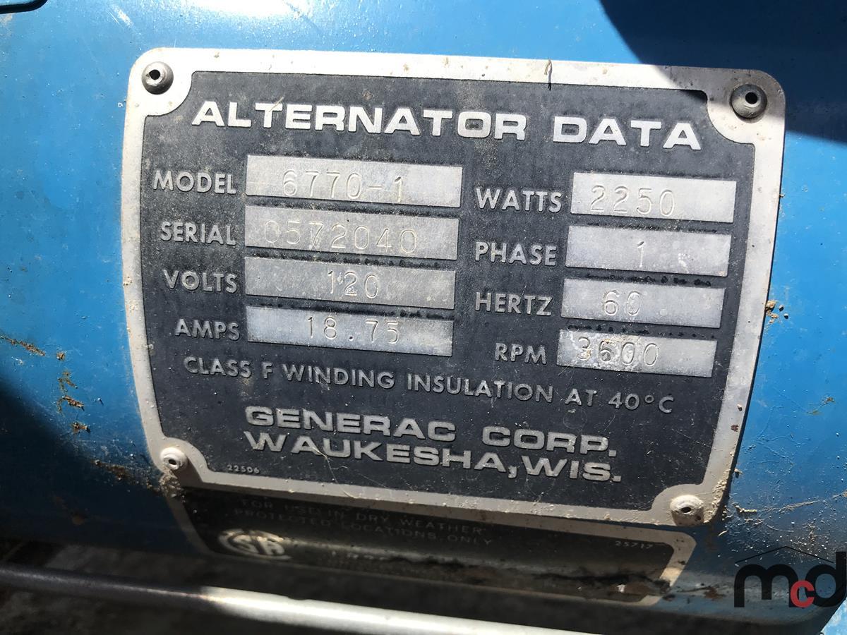 Generac 2250 Watt Alternator