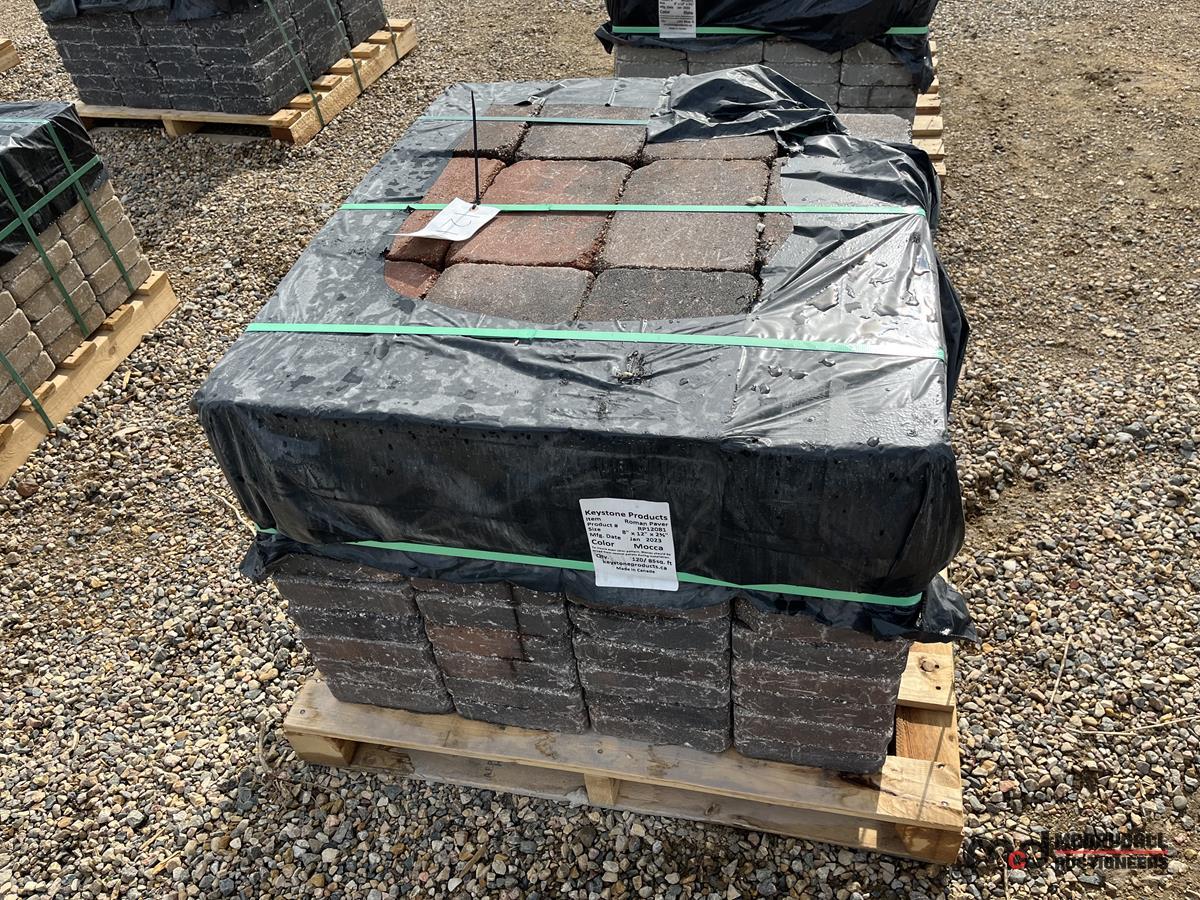 Keystone Products Roman Paver 8" x 12" x 2 3/8" Mocha Colored Patio ...