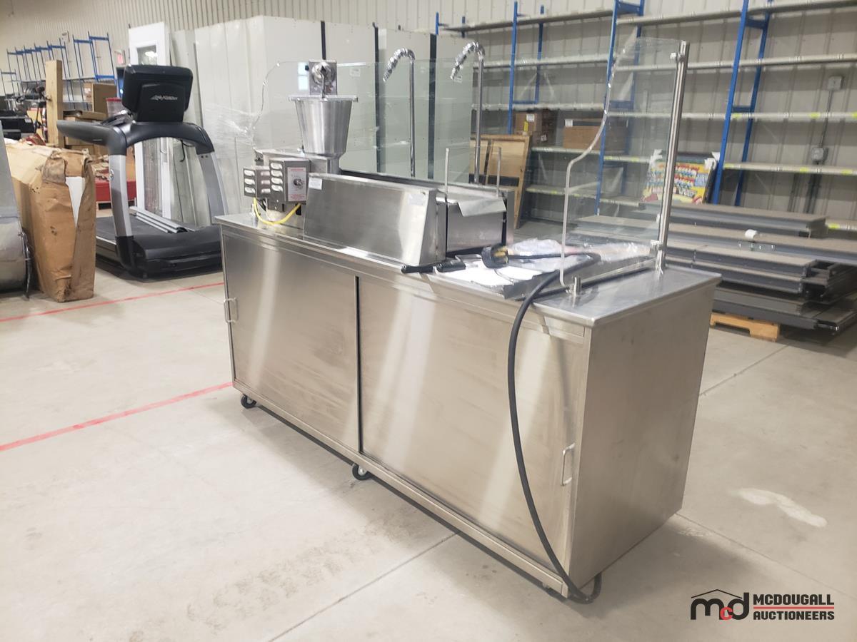 Lil Orbits 5S2400 Mini Donut Machine w/ Ventless Cart and Fire Suppression