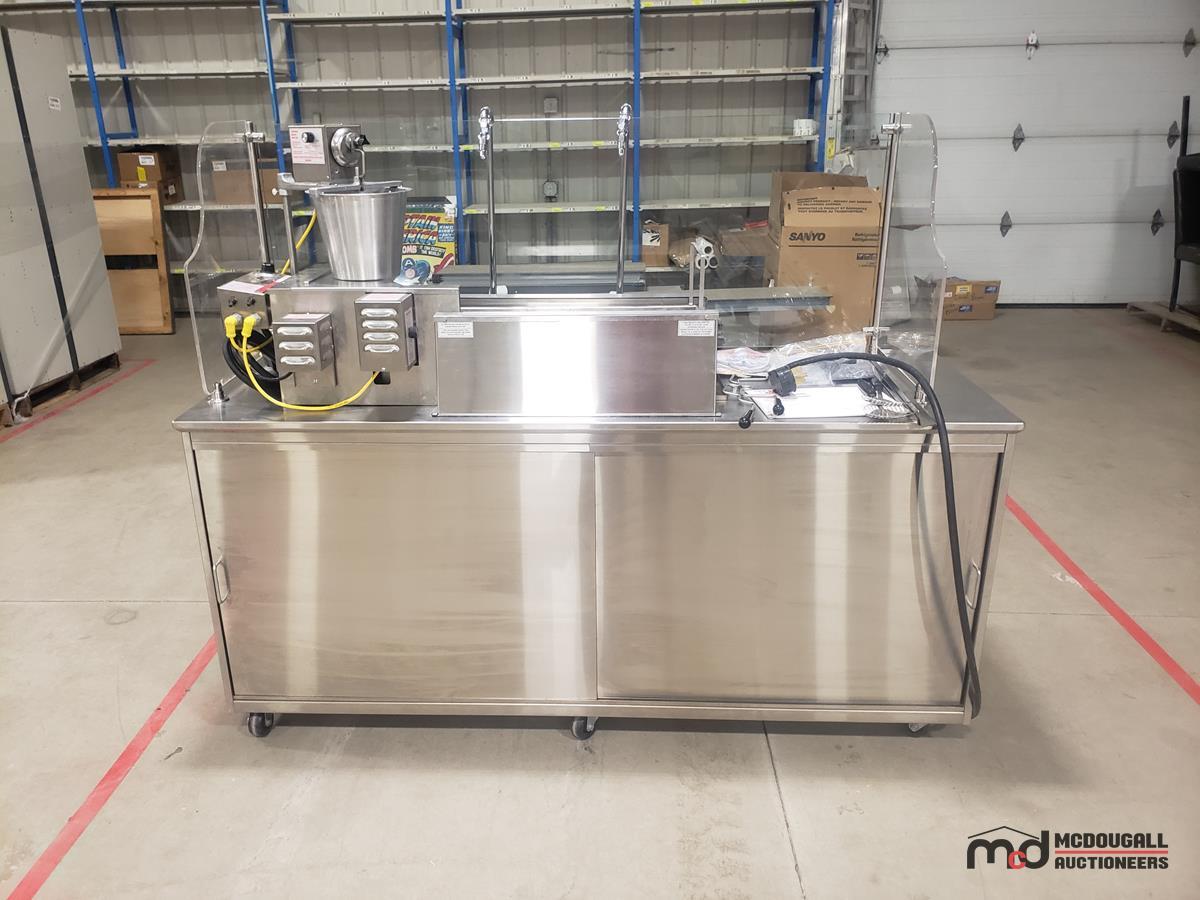 Lil Orbits 5S2400 Mini Donut Machine w/ Ventless Cart and Fire Suppression