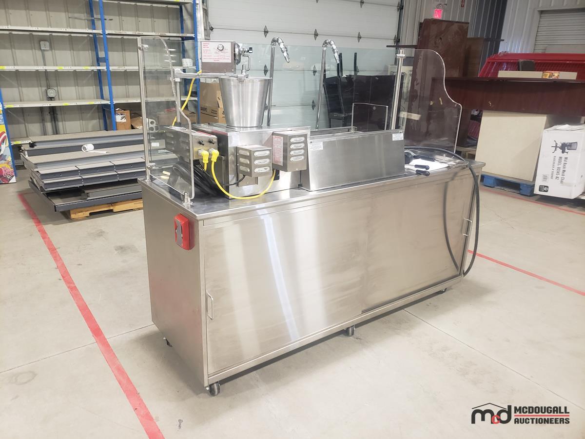 Lil Orbits 5S2400 Mini Donut Machine w/ Ventless Cart and Fire Suppression