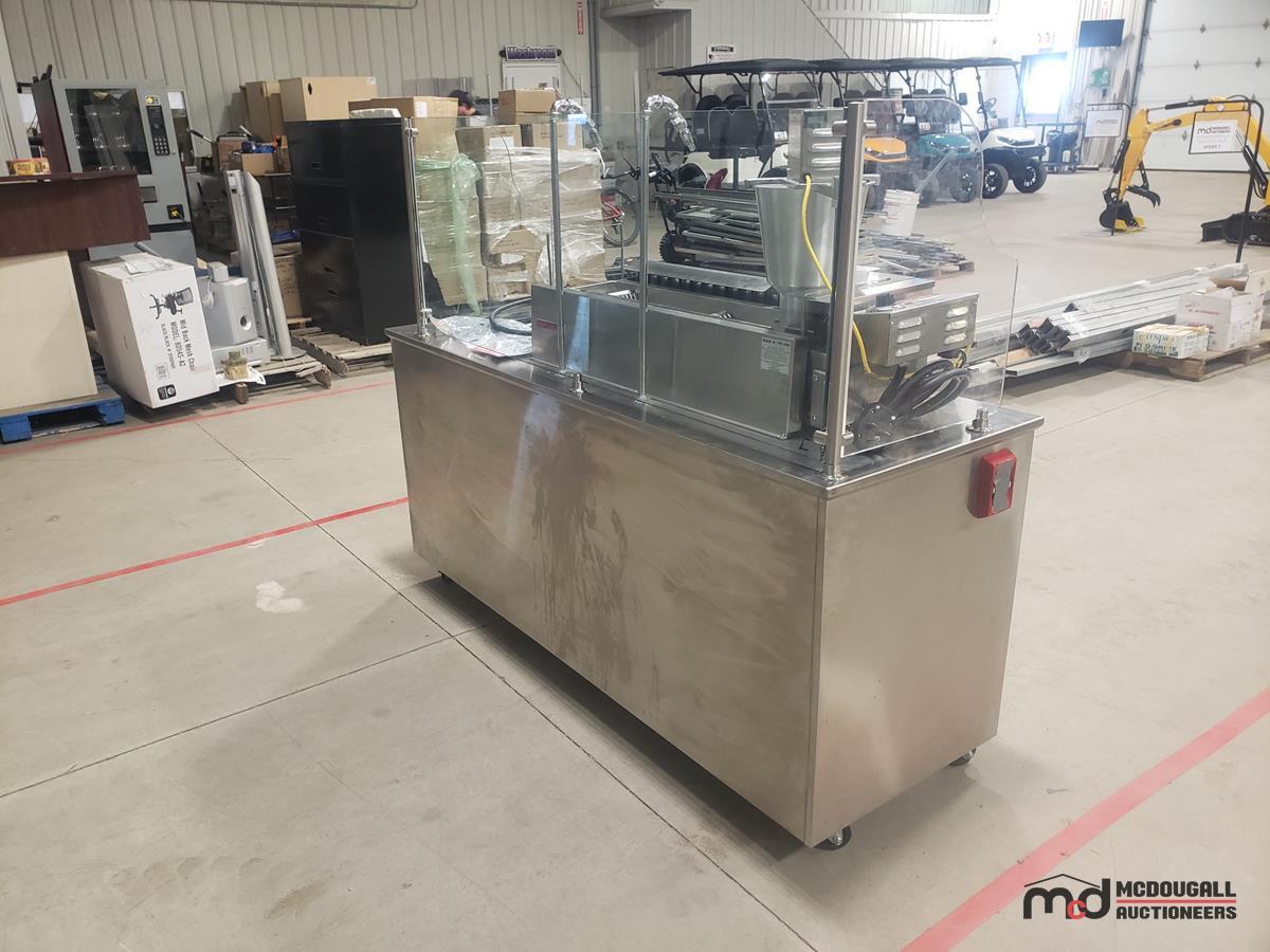Lil Orbits 5S2400 Mini Donut Machine w/ Ventless Cart and Fire Suppression