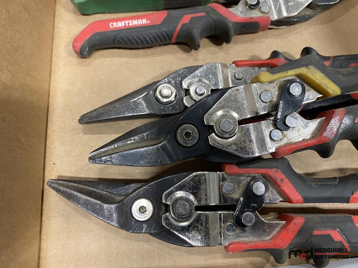 Assorted Tin Snip Tools