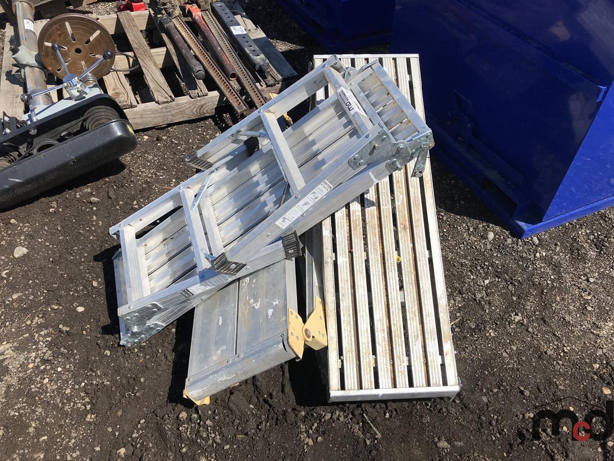 (3) Work Platforms (1 Damaged)