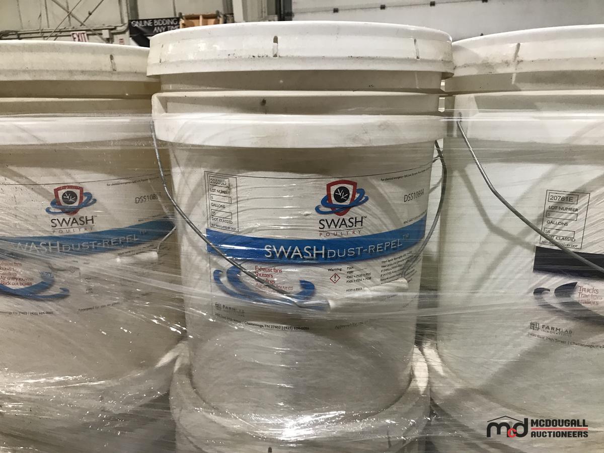 (27) Assorted 5-Gallon Containers of Swash Poultry Cleaner (Unopened)