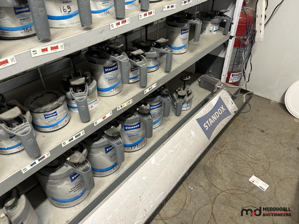 Paint Mixing Rack w/ Contents