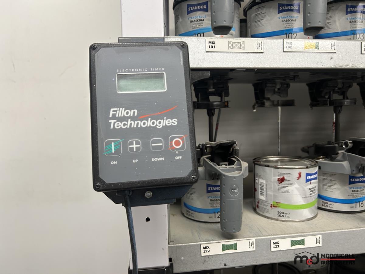 Paint Mixing Rack w/ Contents