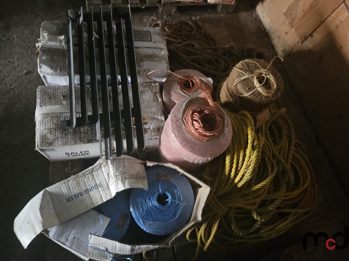 Pallet of Various Ropes and Twine
