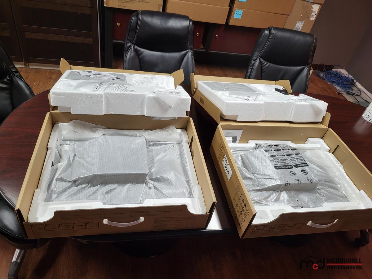 (2) Lenovo ThinkCentre Monitors