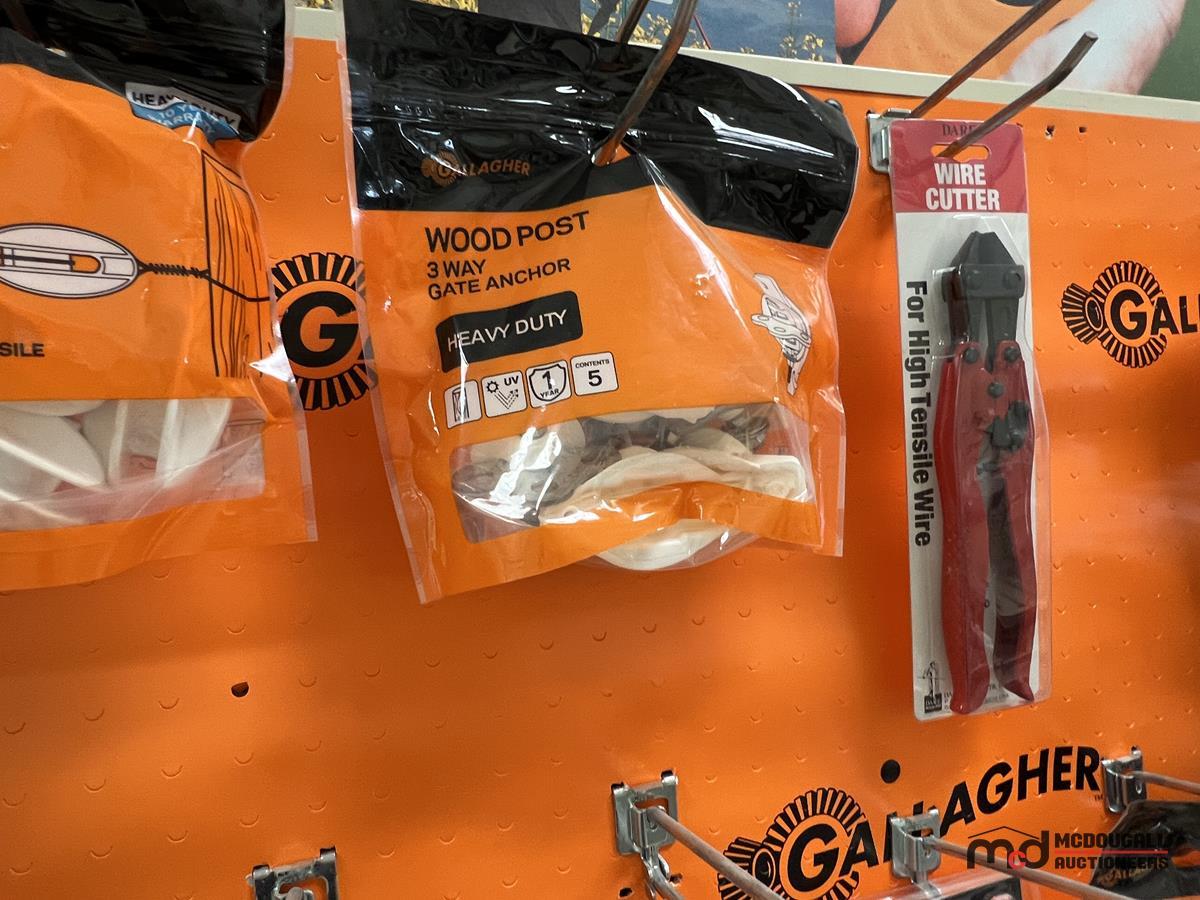 Assorted Gallagher Branded Fence Clamps, Anchors, Insulators and Misc ...