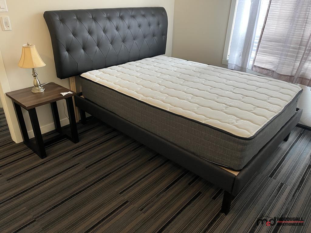 Dreamtime Bedding Mattress, Bed Frame, Side Table & Lamp