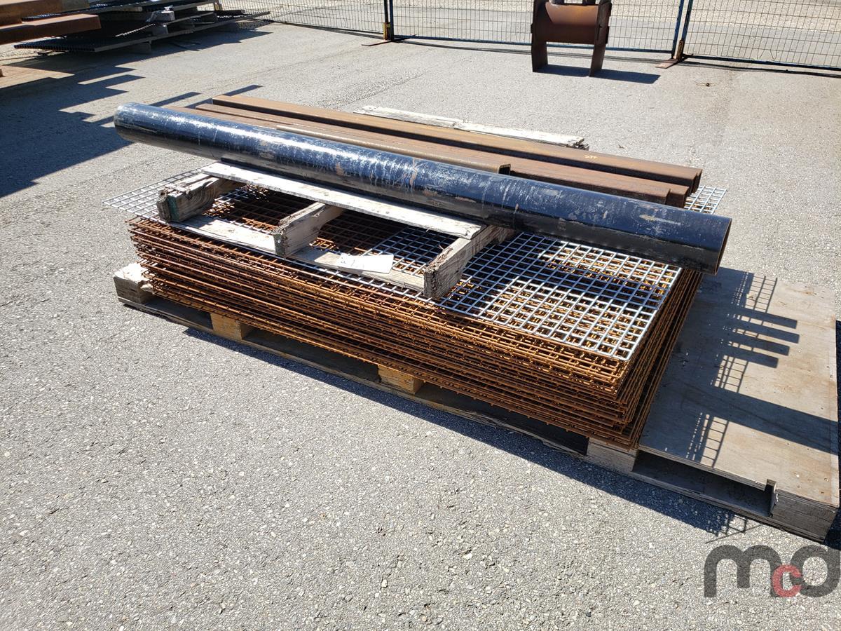 Unpainted Mesh Panels & Stock Steel