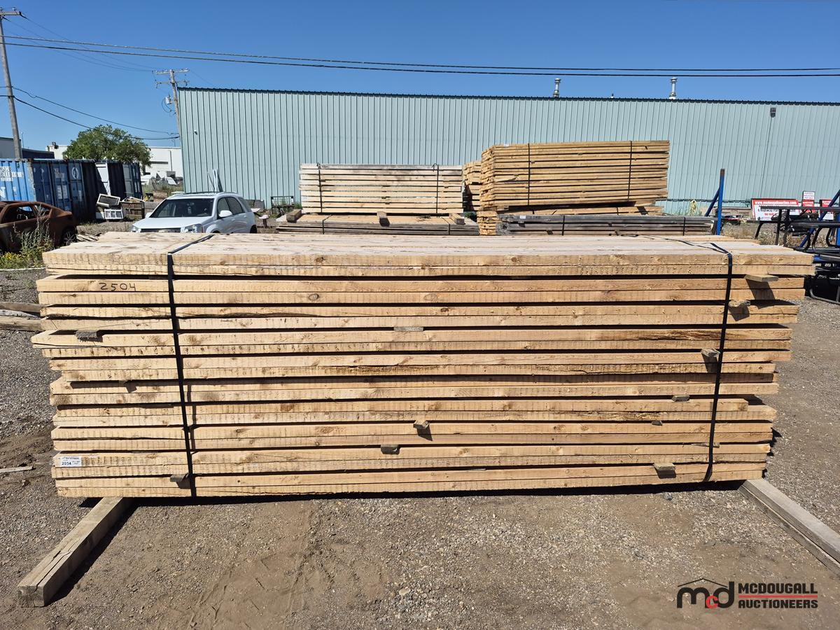 Approx. (140) Pieces of Untreated Spruce Rough Cut Lumber 2x6x12