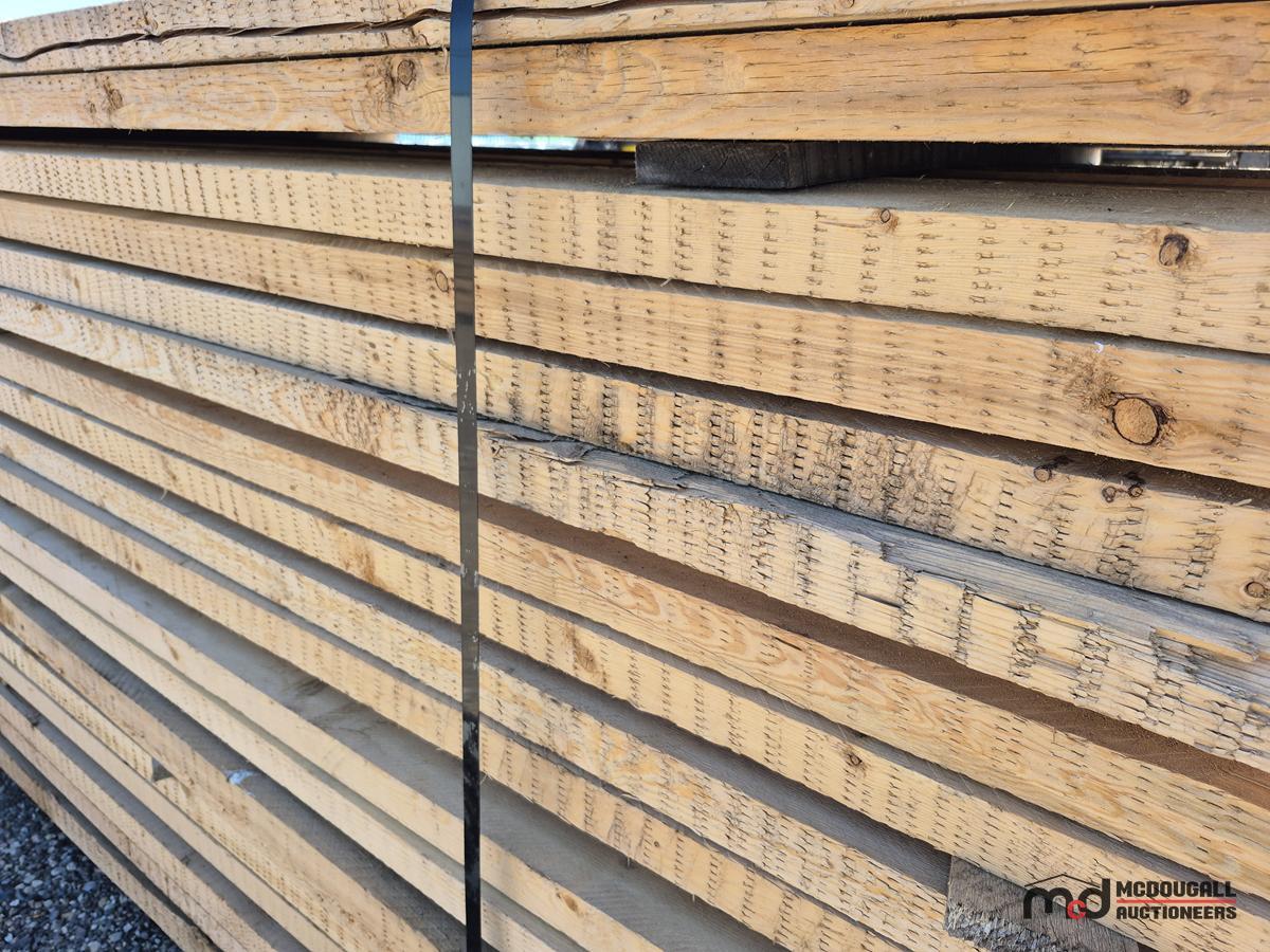 Approx. (140) Pieces of Untreated Spruce Rough Cut Lumber 2x6x12