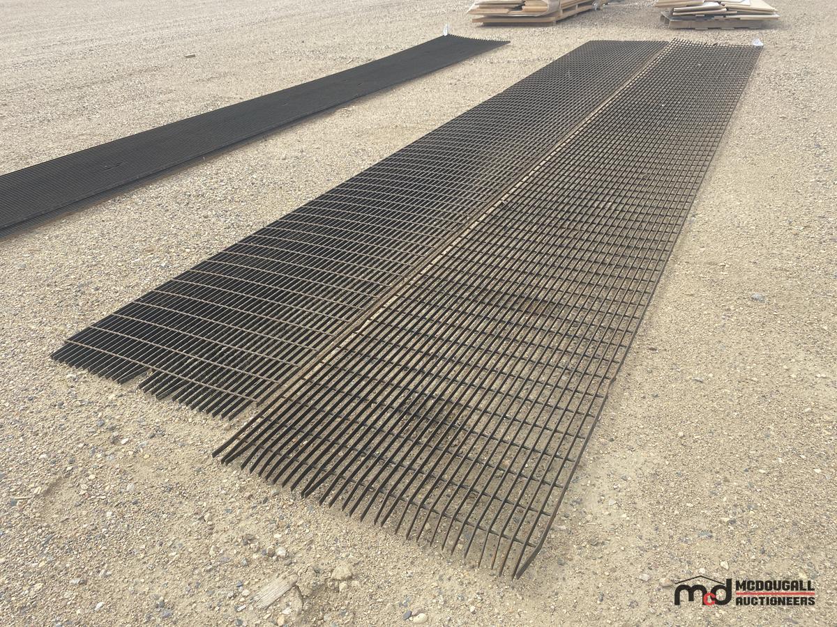 (2) Sheets of Steel Bar Grating