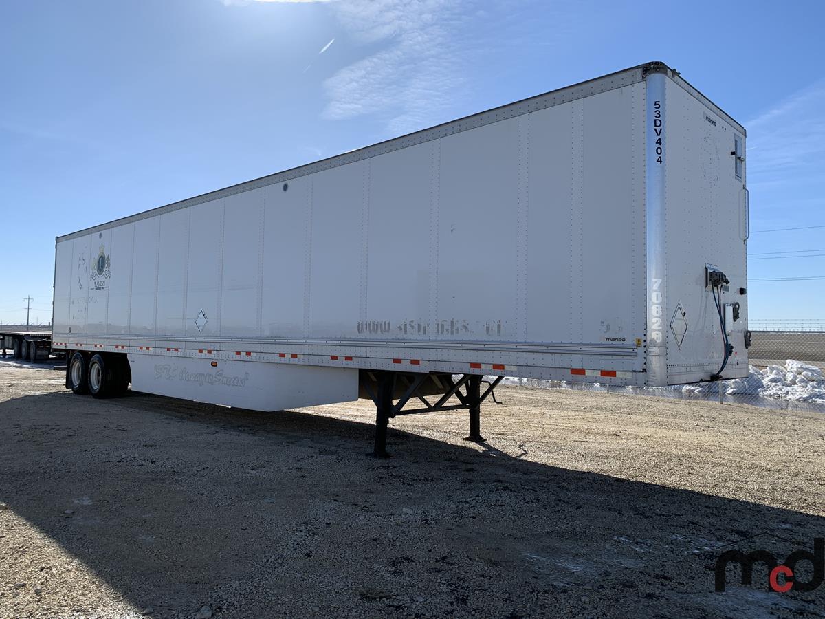 2016 Manac Dry Van T/A Semi Trailer