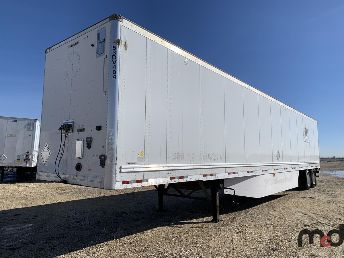 2016 Manac Dry Van T/A Semi Trailer