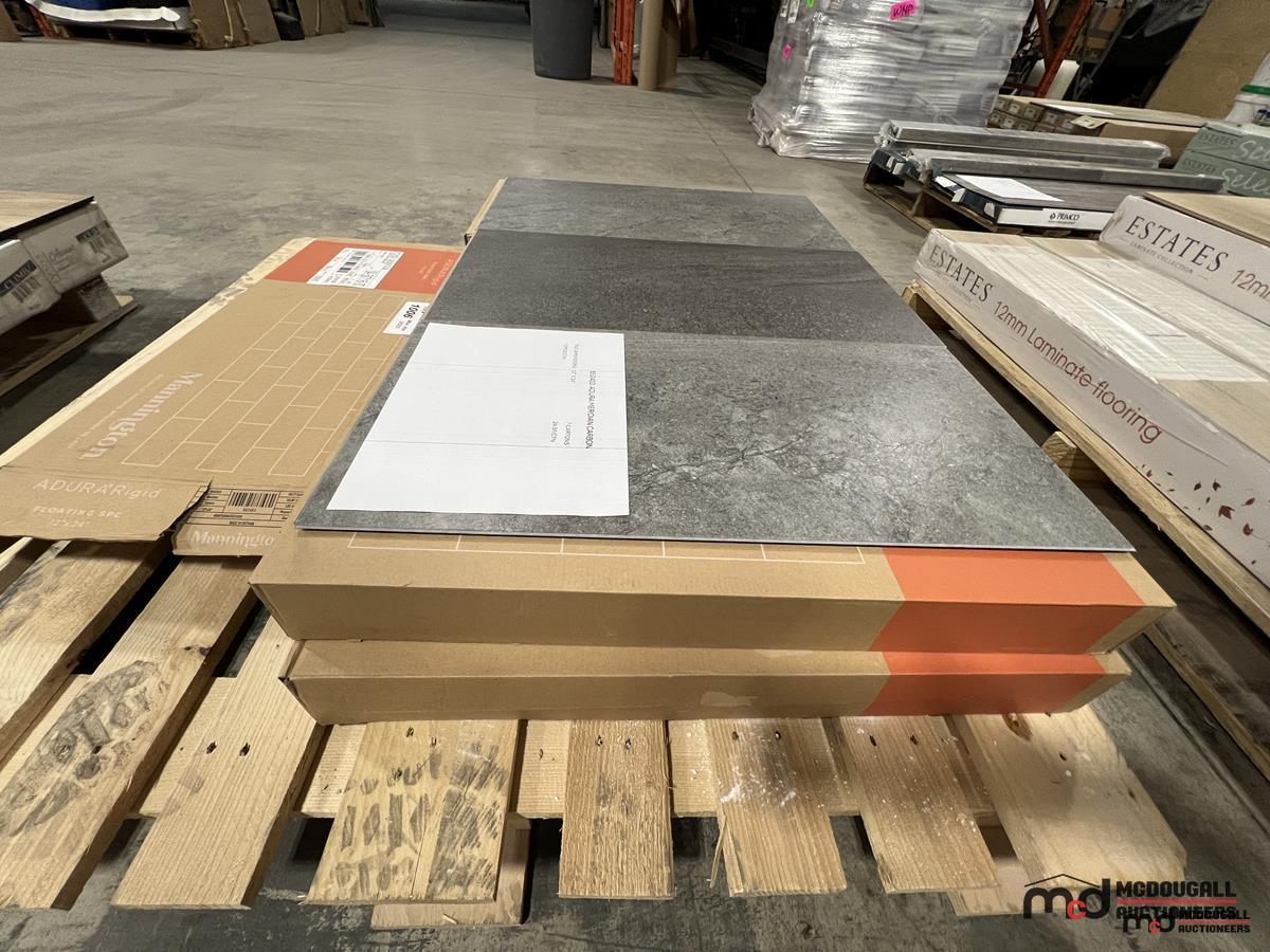 Pallet of Adura Rigid Meridian Carbon Floating SPC Flooring